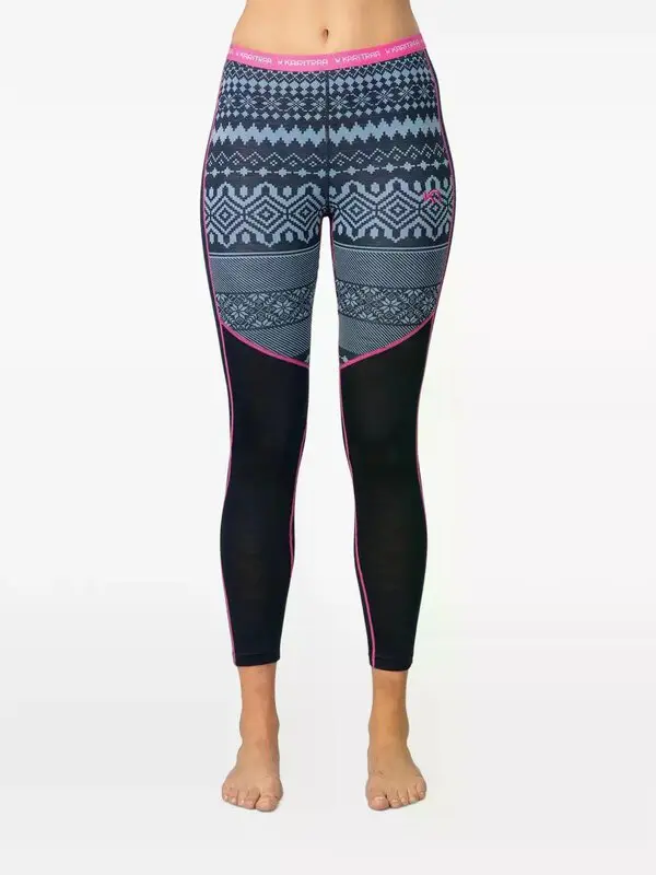 Kari Traa Live Patterned Leggins - Blue