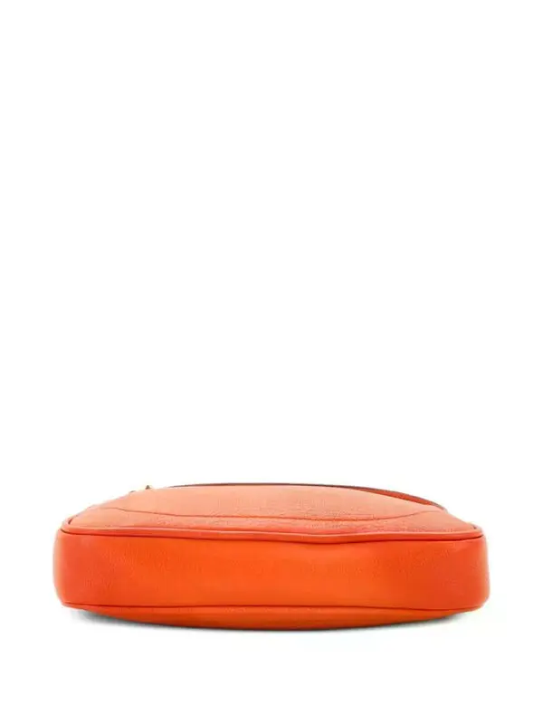 Gucci Aphrodite Leather Mini Shoulder Bag - Orange
