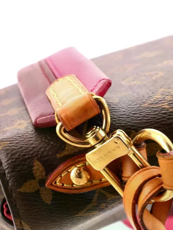 LOUIS VUITTON Cluny Top Handle Bag Monogram Canvas Bb Satchel - Brown