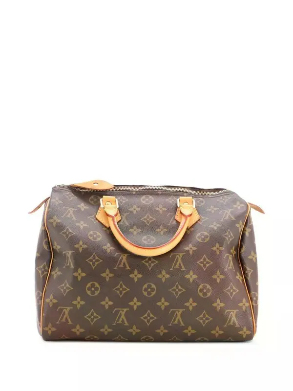 LOUIS VUITTON Speedy Handbag Monogram Canvas 30 Satchel