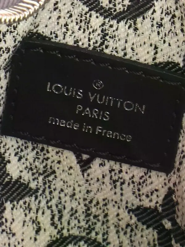 LOUIS VUITTON Loop Handbag Monogram Jacquard Denim Hobo Bag - Grey