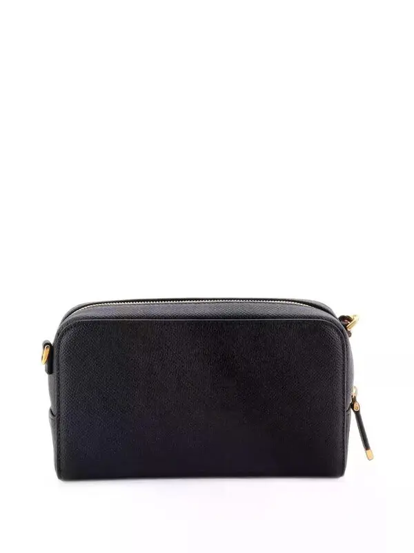 Dior Caro Double Pouch Leather Crossbody Bag