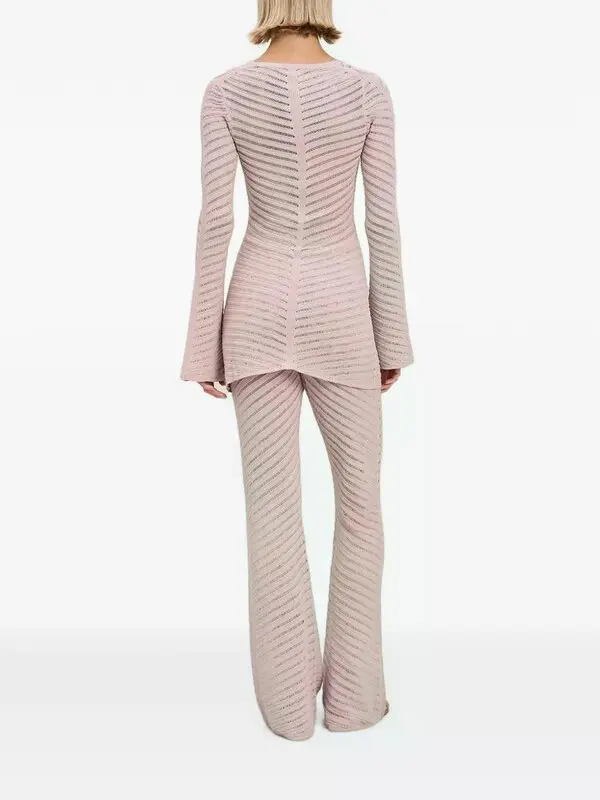 Devon Windsor Camille Flared Knit Trousers