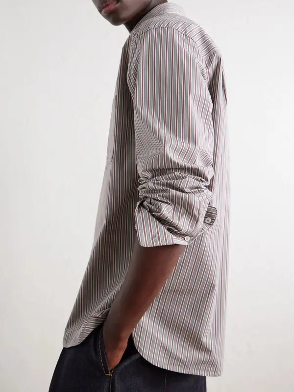 A.p.c. Malo Striped Cotton-poplin Shirt