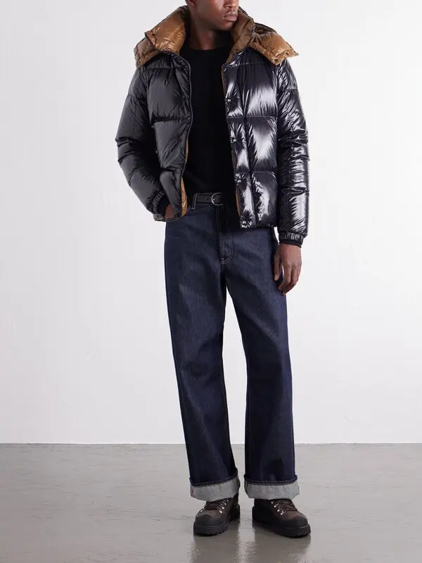 Moncler Parana Logo-apploquéd Quilted Shell Down Jacket - Black