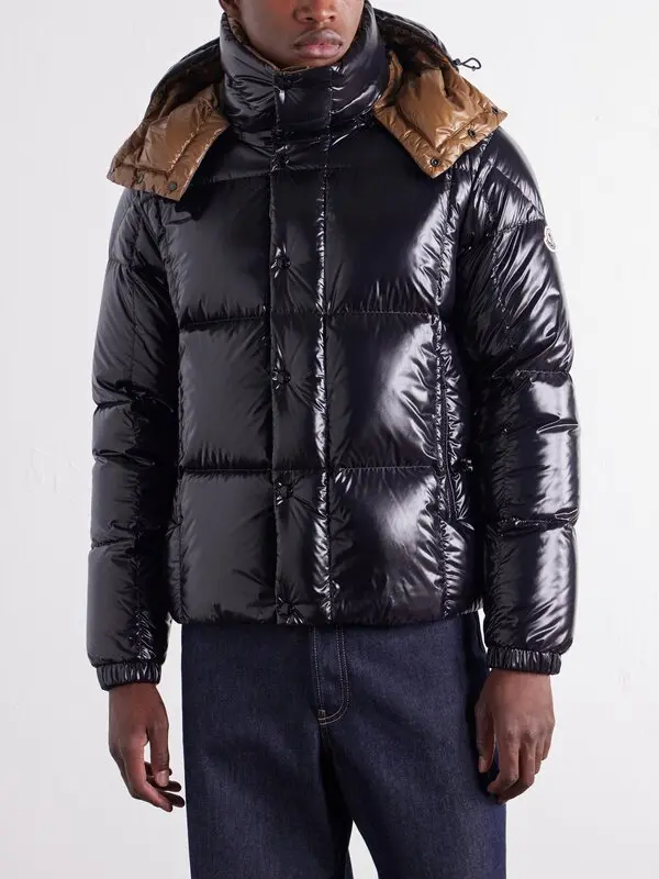 Moncler Parana Logo-apploquéd Quilted Shell Down Jacket - Black
