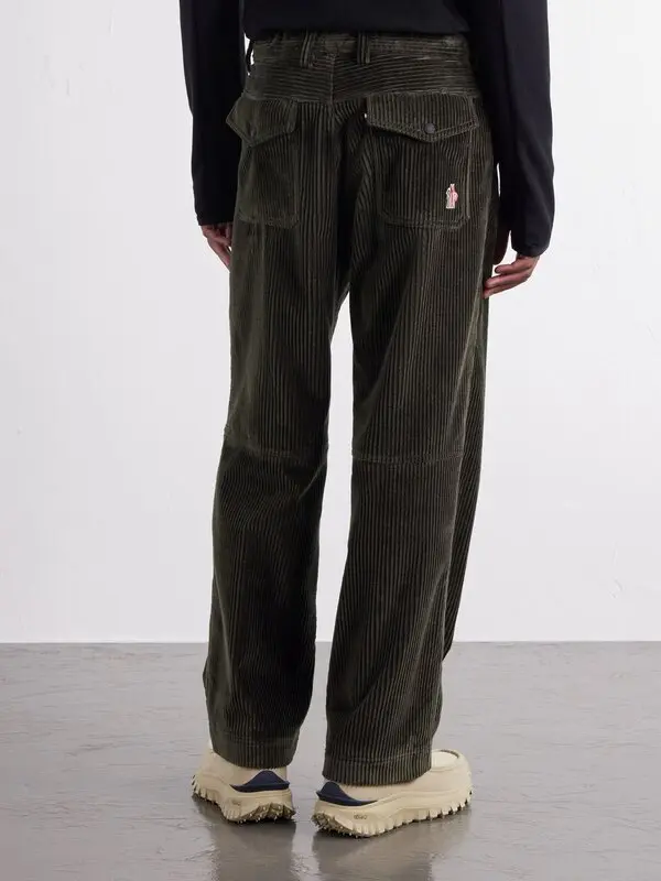 Moncler Straight-leg Cotton-blend Corduroy Trousers