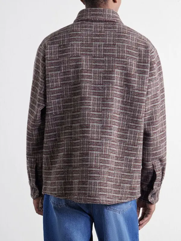 A.p.c. Baptiste Merino Wool Overshirt - Brown