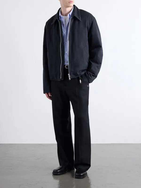 Our Legacy Slight Padded Organic Cotton-twill Jacket - Black
