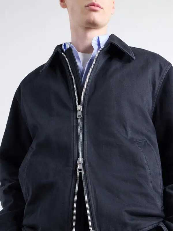 Our Legacy Slight Padded Organic Cotton-twill Jacket - Black