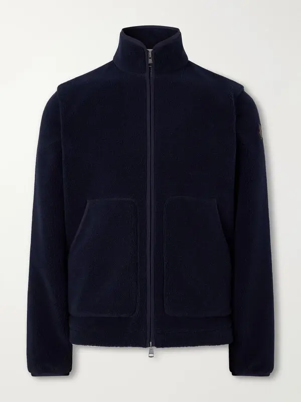 Moncler Logo-appliquéd Zip-up Fleece Jacket