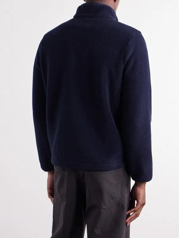 Moncler Logo-appliquéd Zip-up Fleece Jacket