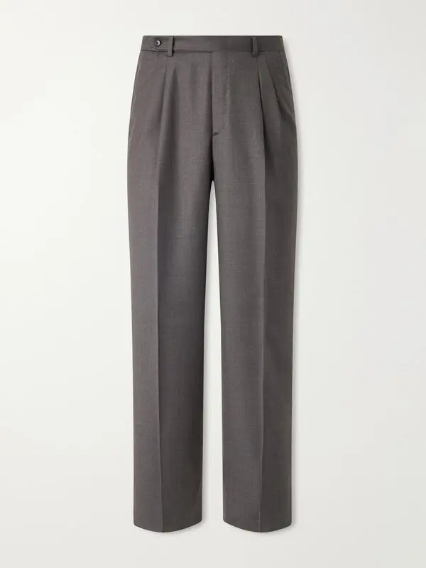 Brioni Capri Wool-gabardine Trousers