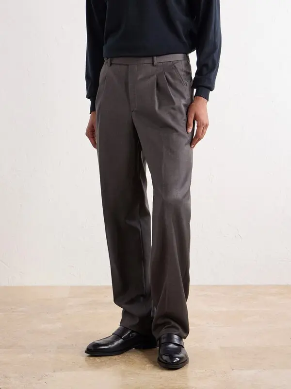 Brioni Capri Wool-gabardine Trousers
