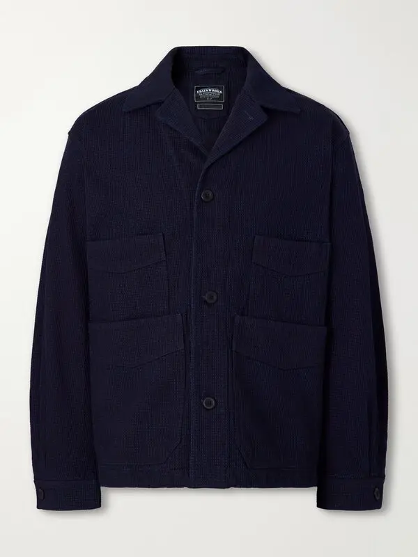 FRIZMWORKS Waffle-knit Cotton Jacket