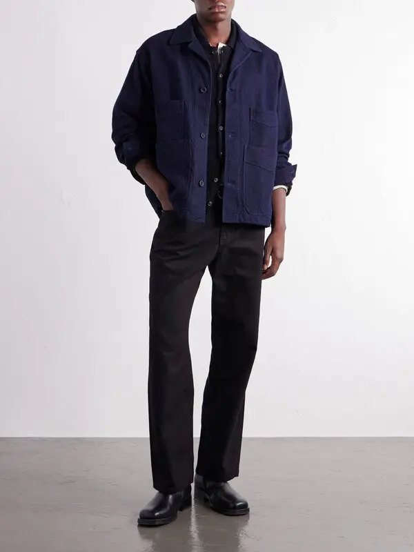 FRIZMWORKS Waffle-knit Cotton Jacket