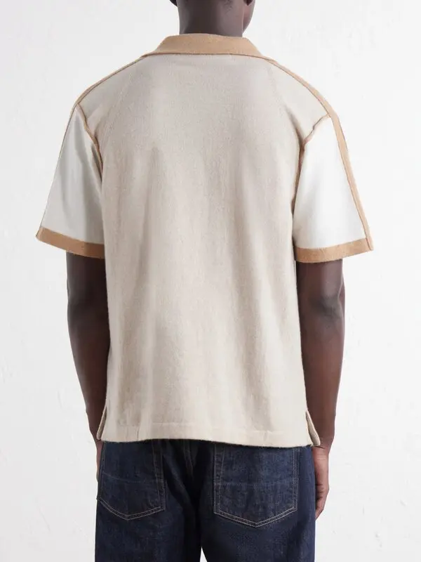 GOD'S TRUE CASHMERE Logo-embroidered Cashmere Polo Shirt