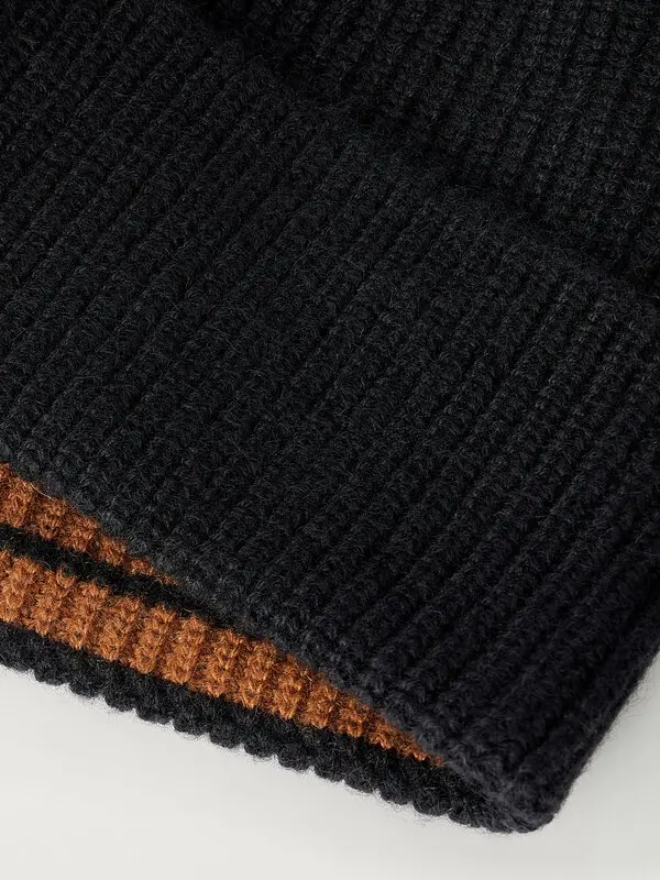 Zegna Oasi Ribbed Cashmere Beanie