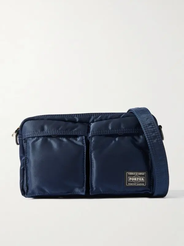 PORTER-YOSHIDA & CO Tanker Sling Nylon-twill Messenger Bag - Blue