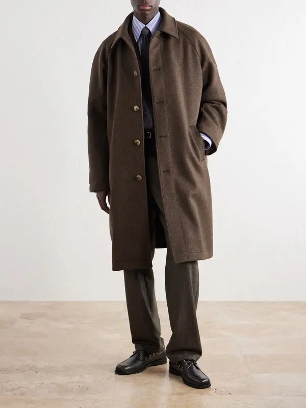 De Bonne Facture Parisian Brushed Wool Coat