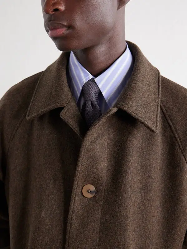 De Bonne Facture Parisian Brushed Wool Coat
