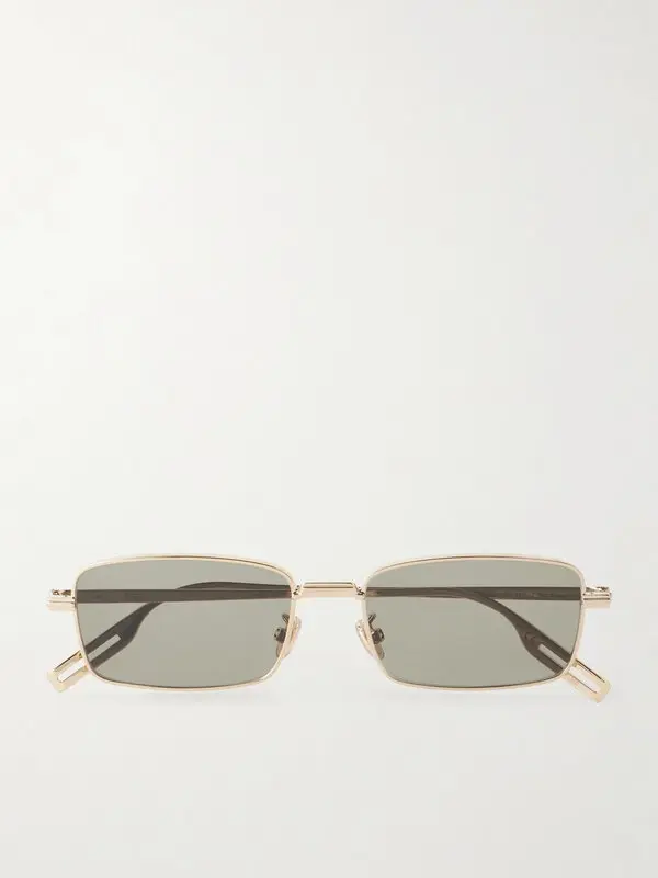 Dior Diorblacksuit S21u Square-frame -tone Sunglasses - Gold