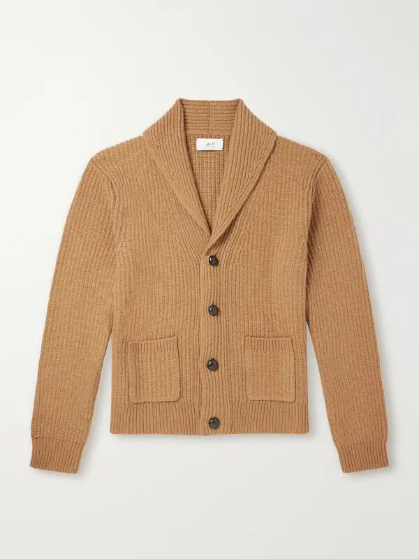 Mr P. Ribbed Wool And Cashmere-blend Cardigan