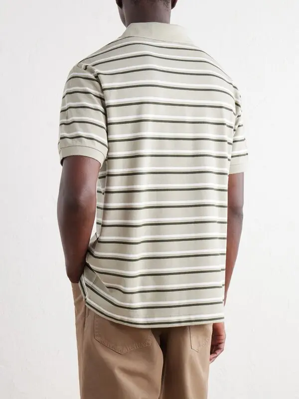 A.p.c. Joe Striped Cotton-piqué Polo Shirt