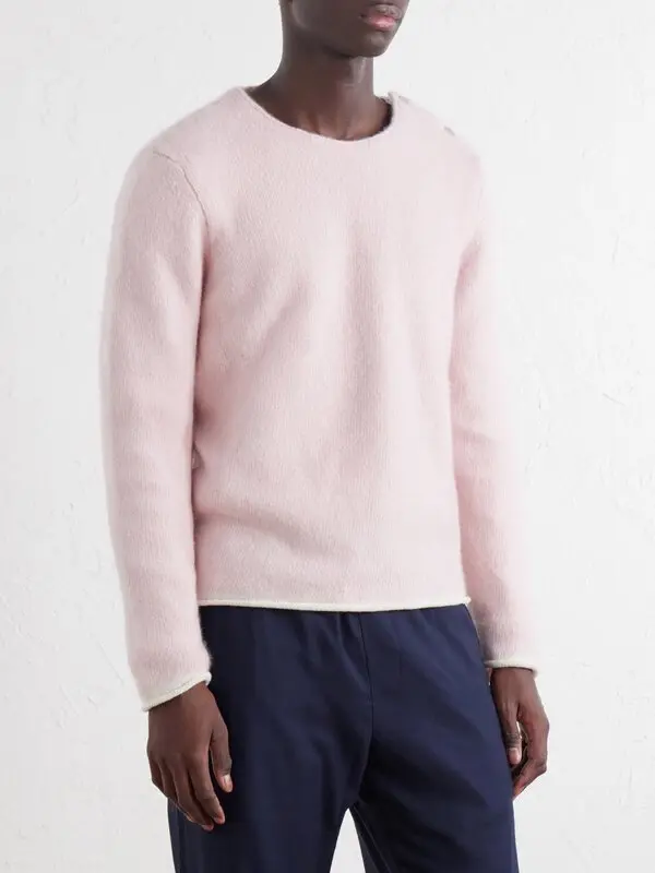 GOD'S TRUE CASHMERE Bouclé Cashmere Sweater