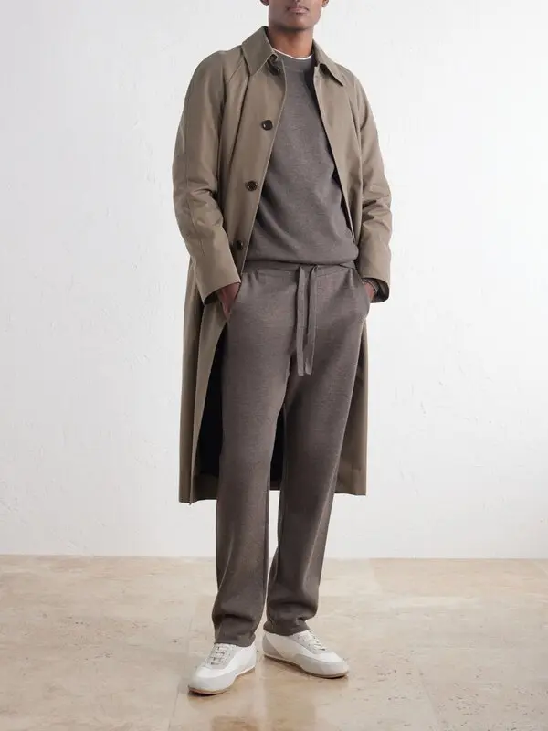 Thom Sweeney Straight-leg Wool Sweatpants