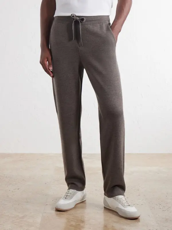 Thom Sweeney Straight-leg Wool Sweatpants