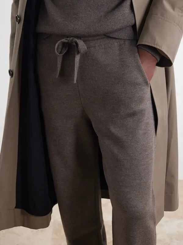Thom Sweeney Straight-leg Wool Sweatpants