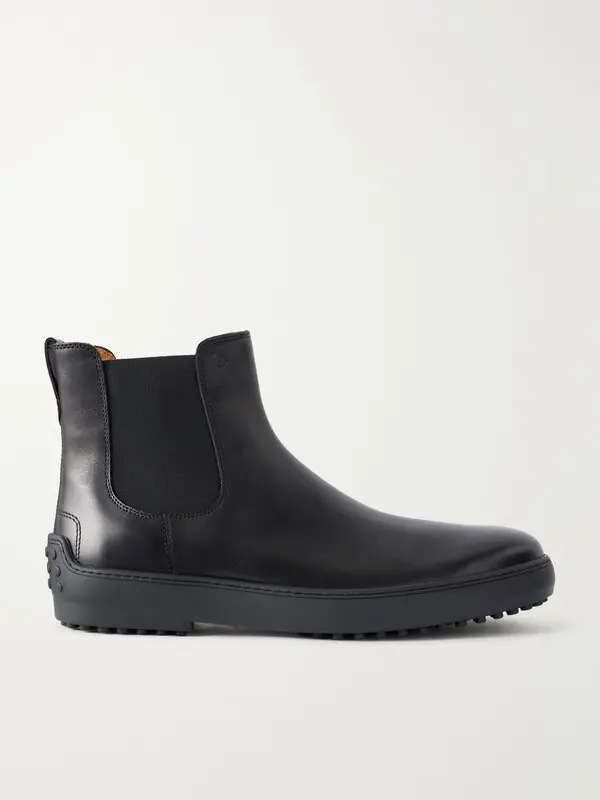 TOD'S Winter Gommino Leather Chelsea Boots