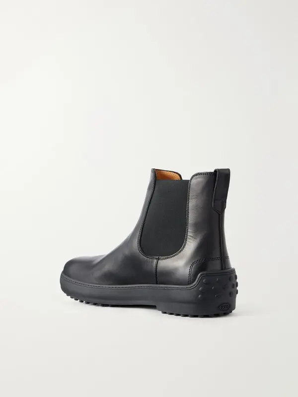 TOD'S Winter Gommino Leather Chelsea Boots