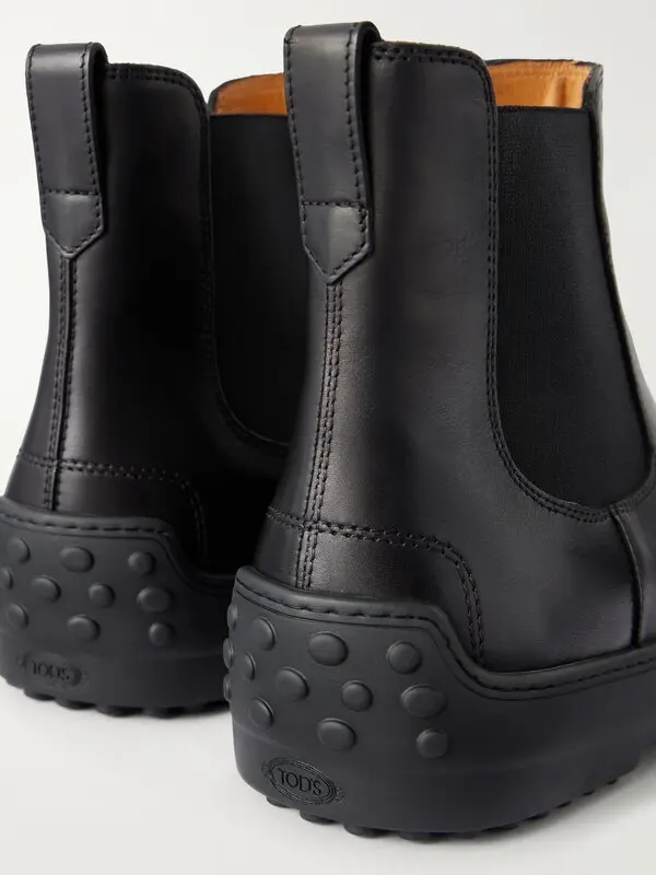 TOD'S Winter Gommino Leather Chelsea Boots