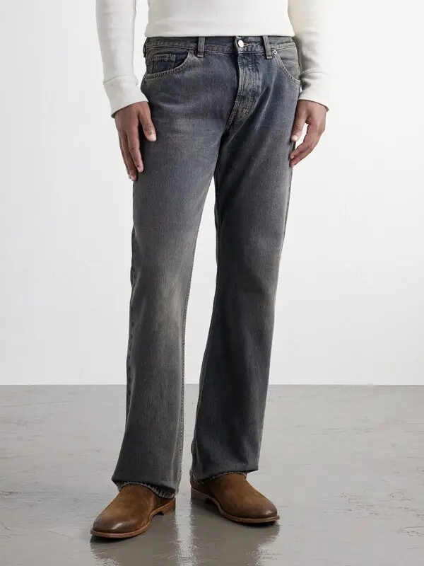 JEANERICA Arrow Straight-leg Jeans - Gray