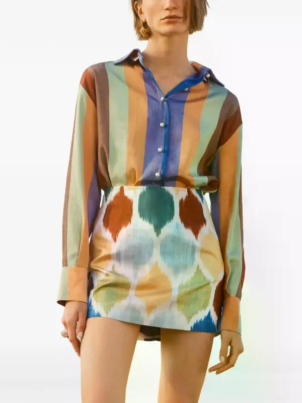 PUNICANA Striped Pearl-button Shirt