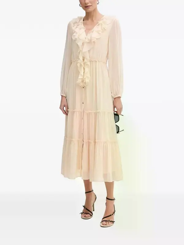 MORGAN Ruffled Tiered Midi Dress