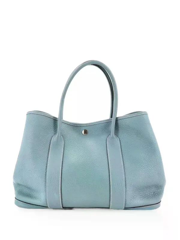Hermès Garden Party Leather 36 Tote Bag - Blue