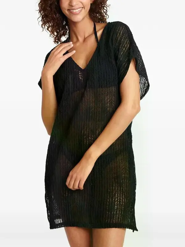 BANANA MOON Zinia Crochet-knit V-neck Beach Cover-up