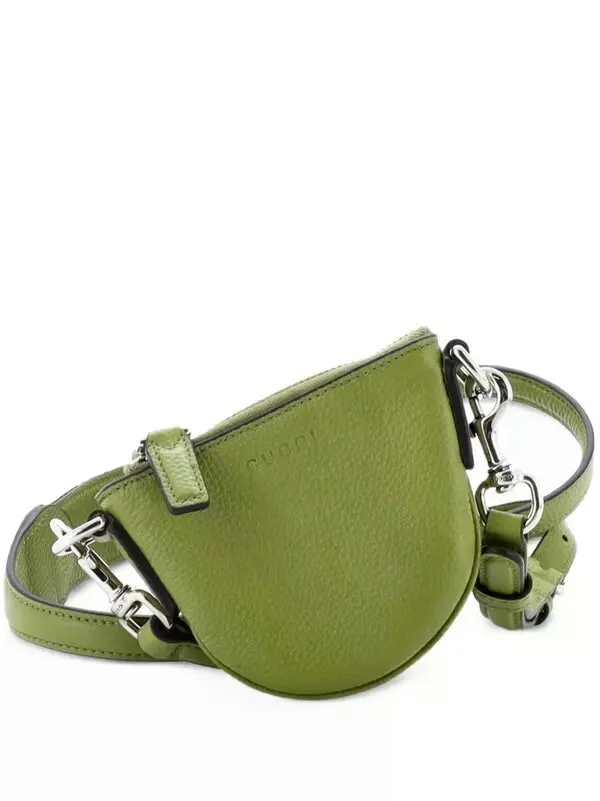 Gucci B Leather Nano Crossbody Bag - Green