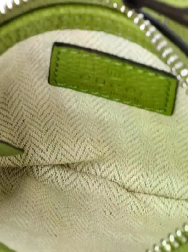 Gucci B Leather Nano Crossbody Bag - Green