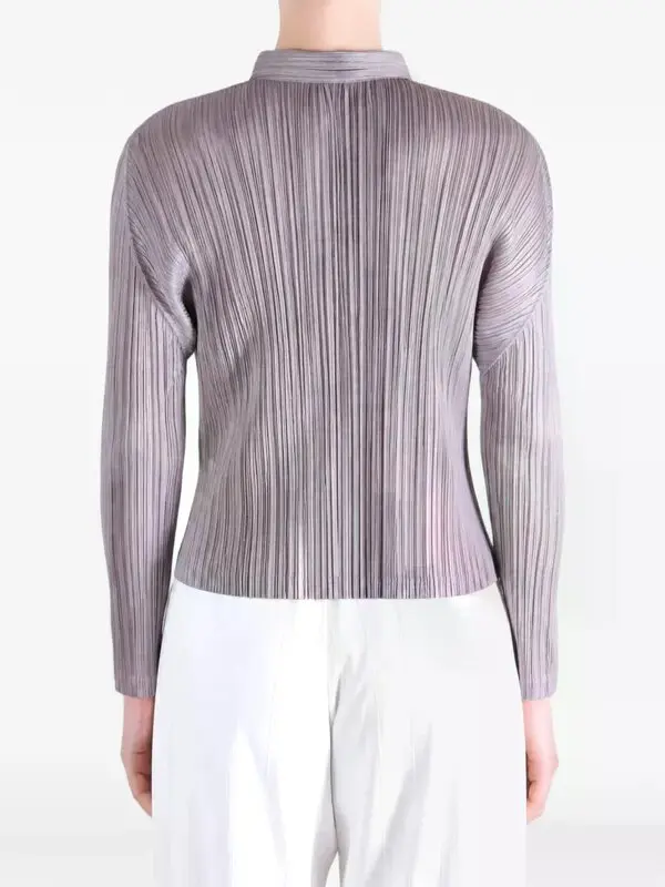 Issey Miyake Monthly Colours August Plissé-effect Zipped Jacket