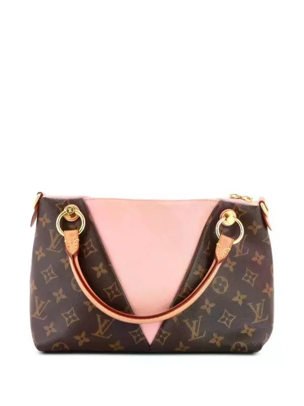 LOUIS VUITTON V Monogram Canvas And Leather Bb Tote Bag - Brown