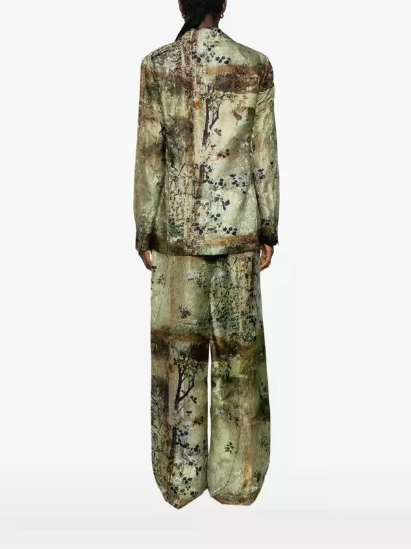 PIERRE-LOUIS MASCIA Jacquard-woven Floral-print Jacket