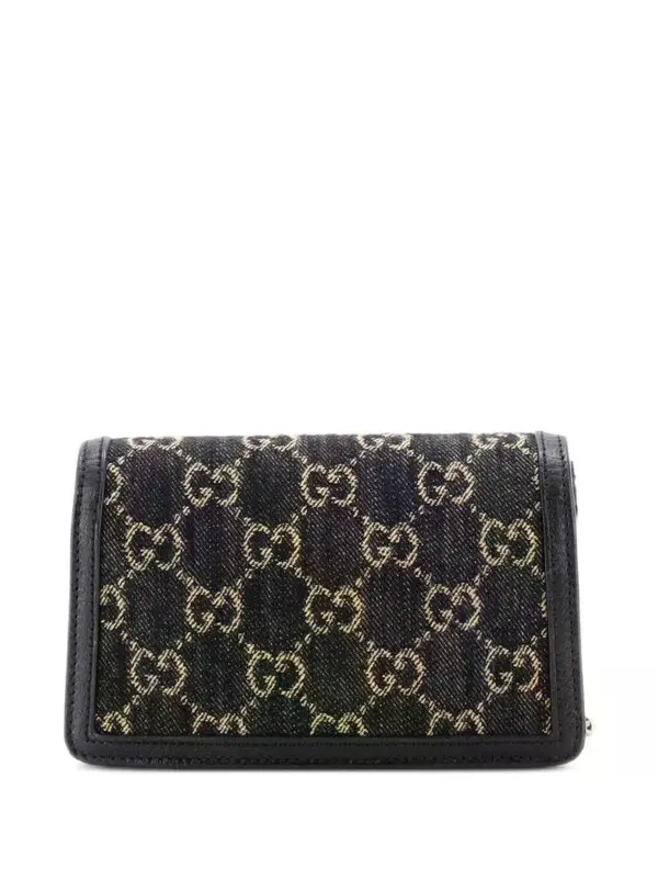 Gucci Dionysus Bag Gg Denim Super Mini Crossbody Bag