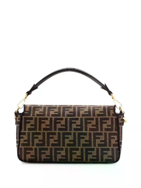 Fendi Baguette Nm Bag Zucca Canvas Medium Shoulder Bag