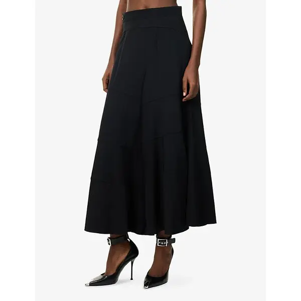 Junya Watanabe Wide-leg Ankle-crop Wool Trousers