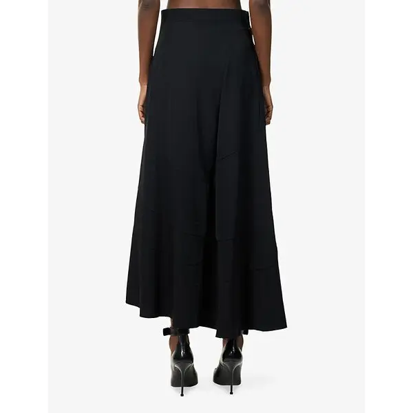 Junya Watanabe Wide-leg Ankle-crop Wool Trousers