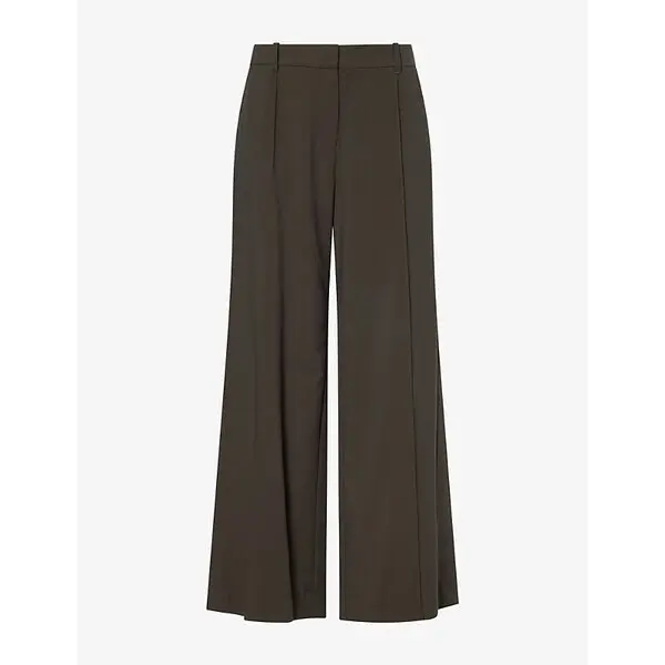 Camilla And Marc Una Straight-leg Woven Trousers - Dark Emerald